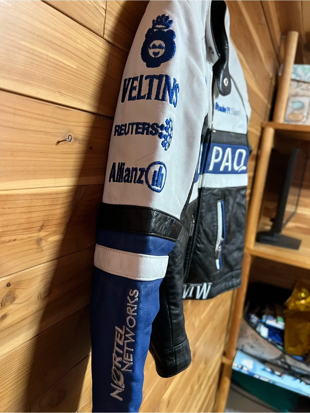 Jackets & Coats | Compaq Vintage Racing Leather Jacket With Intel Logo ...